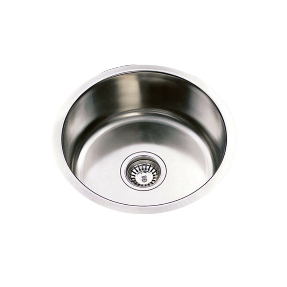 Top mount Kitchen Laundry Round Sink 450mm - Gigatt - Kitchen ...